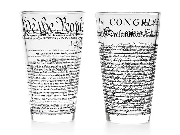 Constitution & Declaration Beer Glasses (Set of 2) | StackSocial