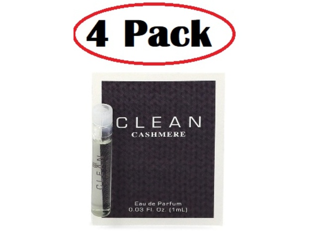 4 Pack of Clean Cashmere by Clean Vial (sample) .03 oz | Joyus