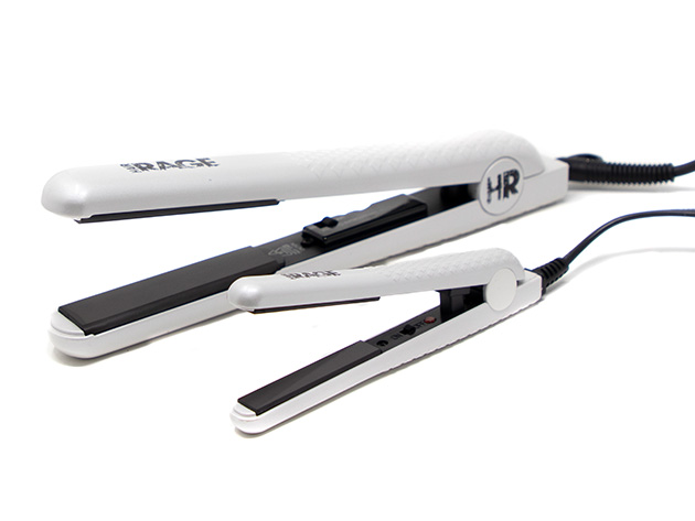 Hair Rage Perfect Pair Flat Iron Set | Full Size + Mini | Joyus