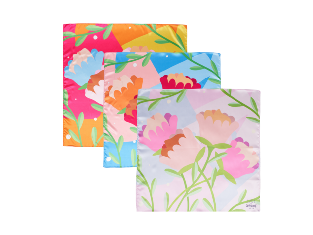 Blossom Collection Bundle | 3 Furoshiki Wraps | StackSocial