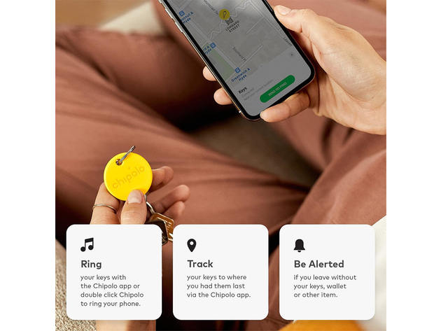 Chipolo CHC19MYWR One - Yellow | Gadget Hacks