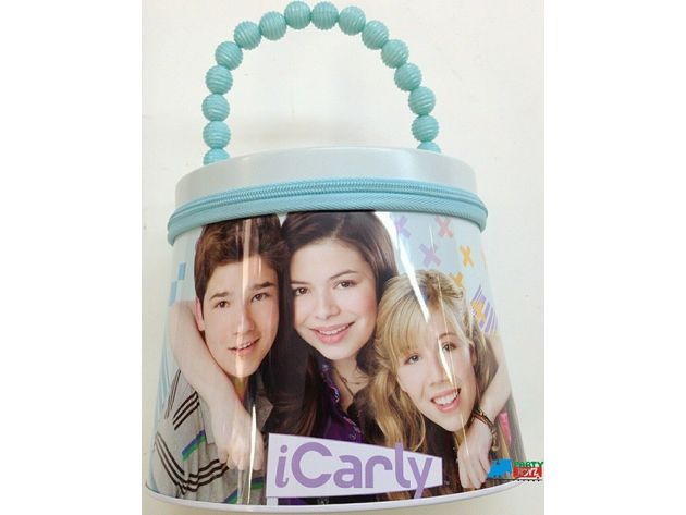 iCarly Round Carry All Tin with Zipper - Blue | StackSocial