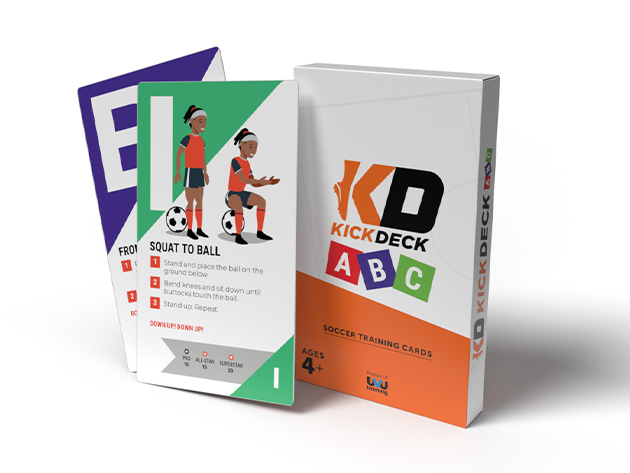 KickDeck ABC Soccer Training Cards for Kids | StackSocial