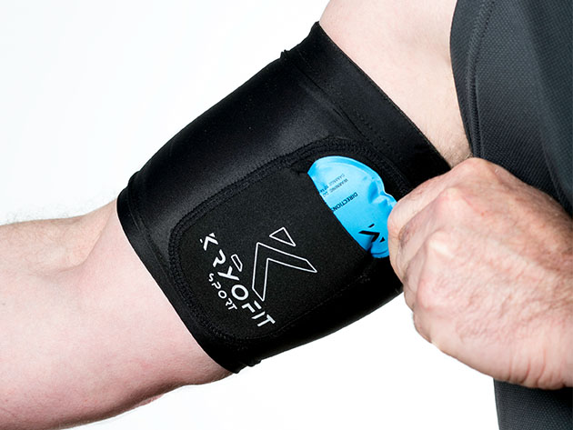 Cold Bicep/Knee Compression Sleeves with Freeze Gel Inserts (L ...
