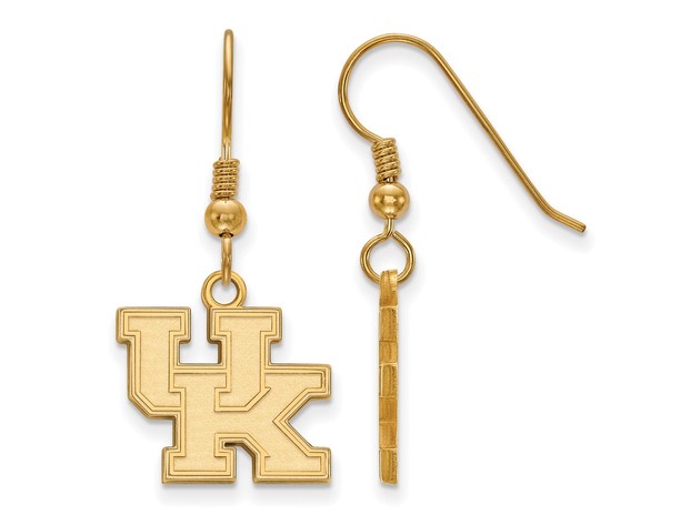 NCAA 14k Gold Plated Silver University of Kentucky SM Dangle Earrings ...